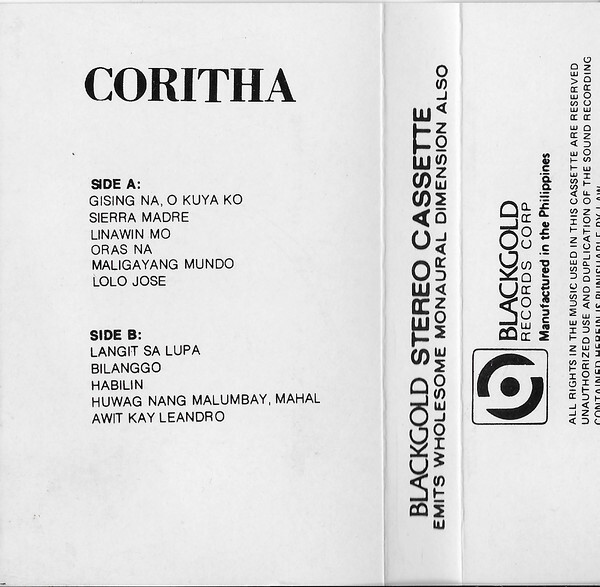 Coritha - Coritha | Philippine Cassette Archive